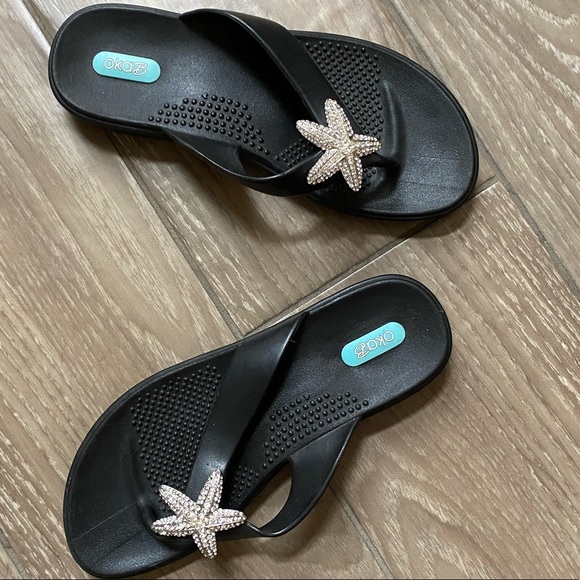 OKA b. | Shoes | Oka B Rhinestone Star Sandals | Poshmark